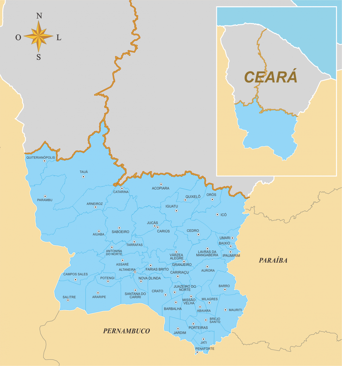 MRAE-3 - Microrregiões de Água e Esgoto do Ceará - MRAE